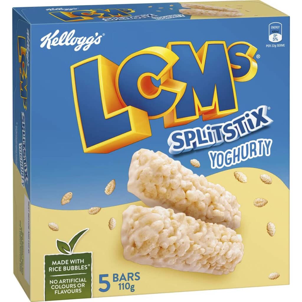 Buy Kelloggs Lcms Yoghurty Split Stix Snack Bars 5 Pack Online ...