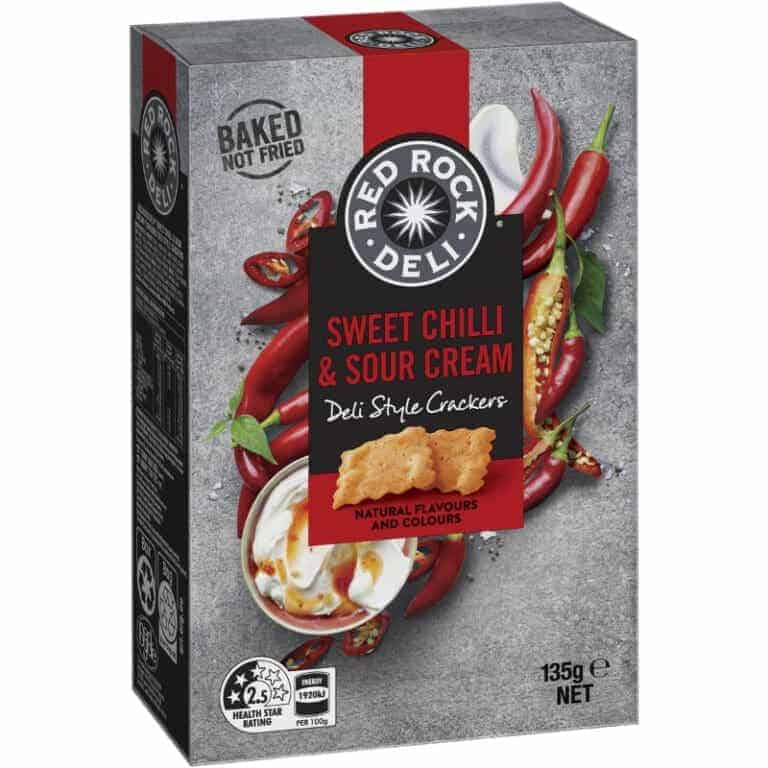 Buy Red Rock Deli Sweet Chilli & Sour Cream Deli Style Crackers 135g ...